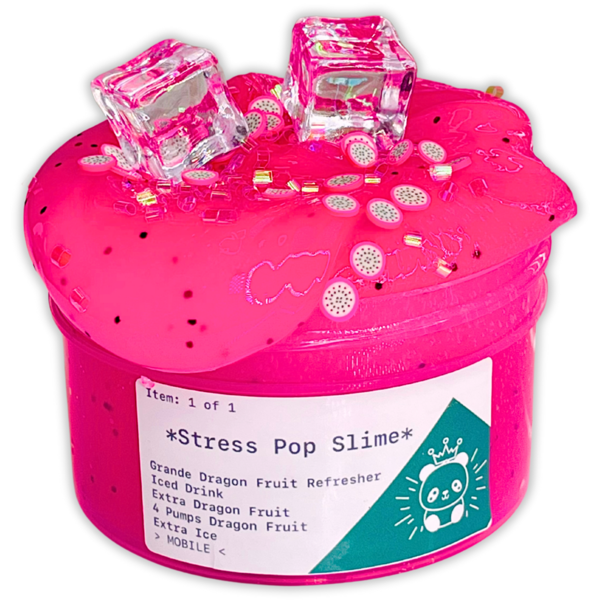 Dragonfruit Refresher Jelly Slime – Stress Pop Slime