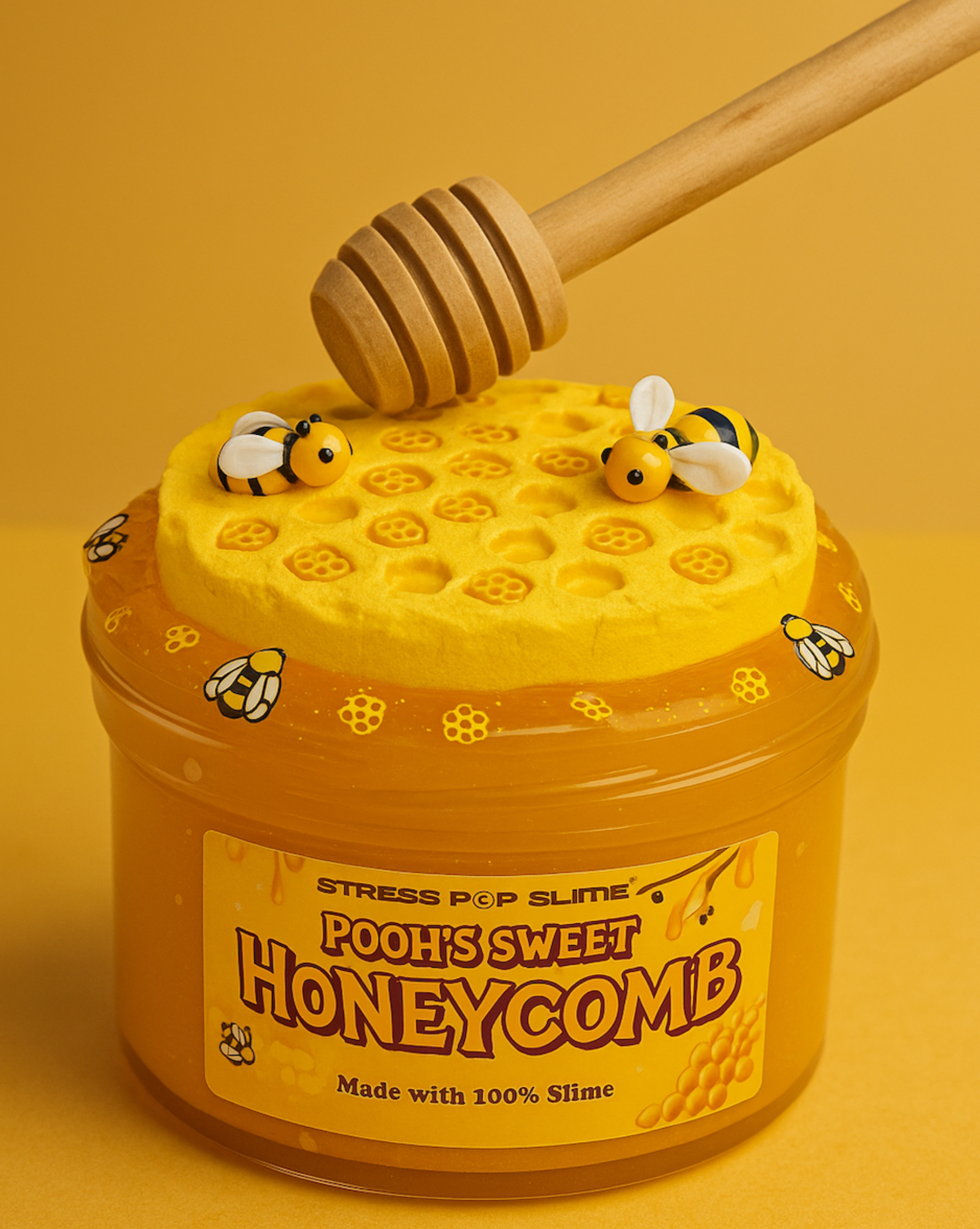 "Pooh's Sweet Honeycomb" Clay Slime Kit – Stress Pop Slime
