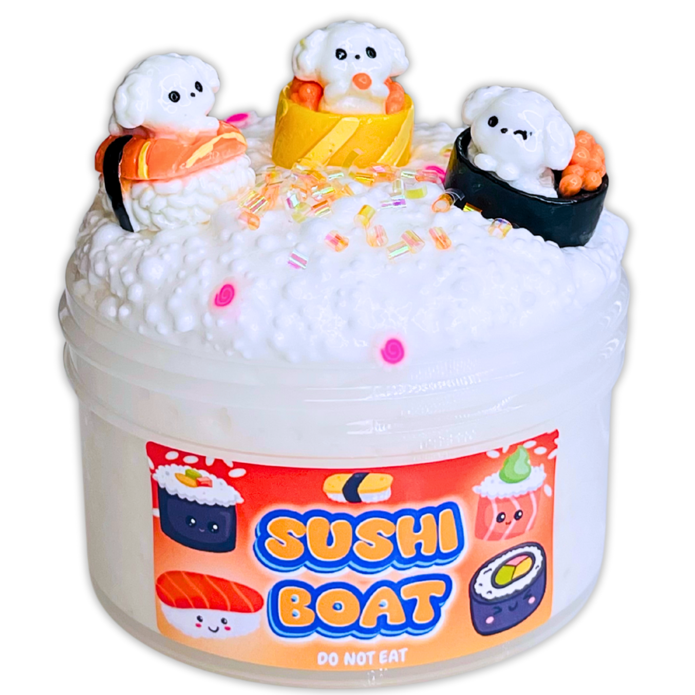Sushi Boat Slime – Stress Pop Slime