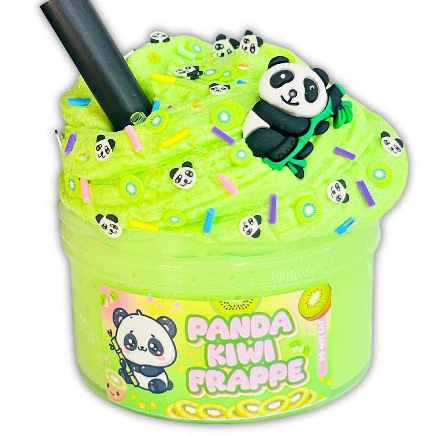 Panda Kiwi Frappe Slime – Stress Pop Slime