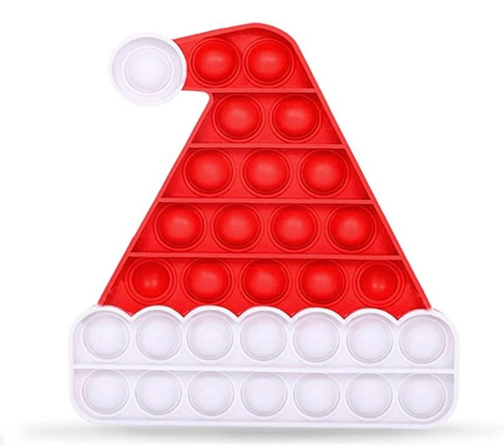 Santa Hat Pop Fidget Toy – Stress Pop Slime